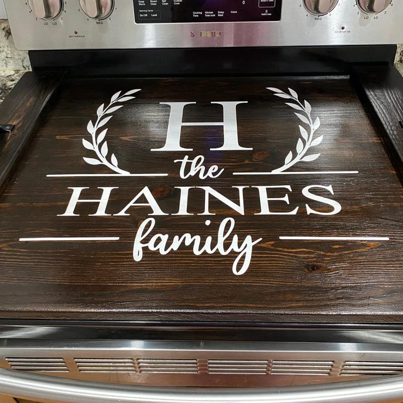 Stove Top Wood Cover Custom - Etsy