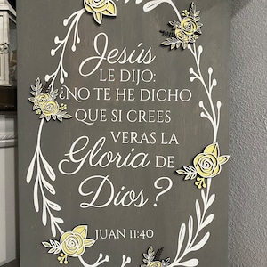 Letrero Rustico De Madera Con Verso Bíblico: Cuadro Cristiano Para ...