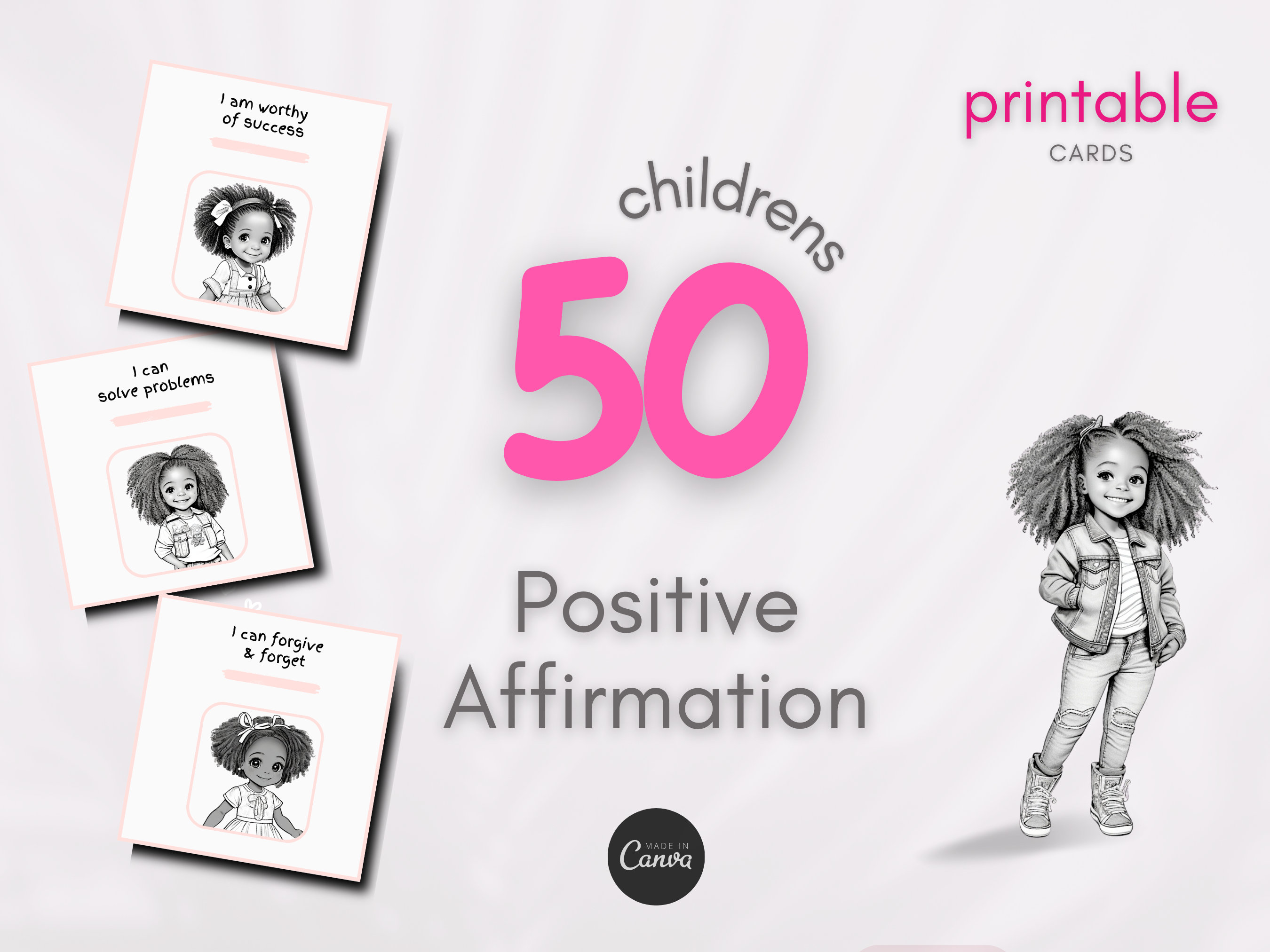 Affirmation Cards Kids, Daily Affirmation Cards, Affirmation Cards ...