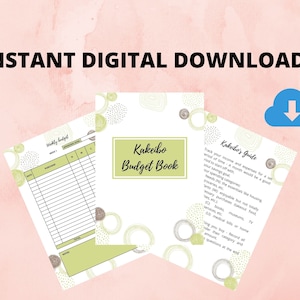 Method Kakeibo Budget Planner. Minimalist Simple Undated Template ...