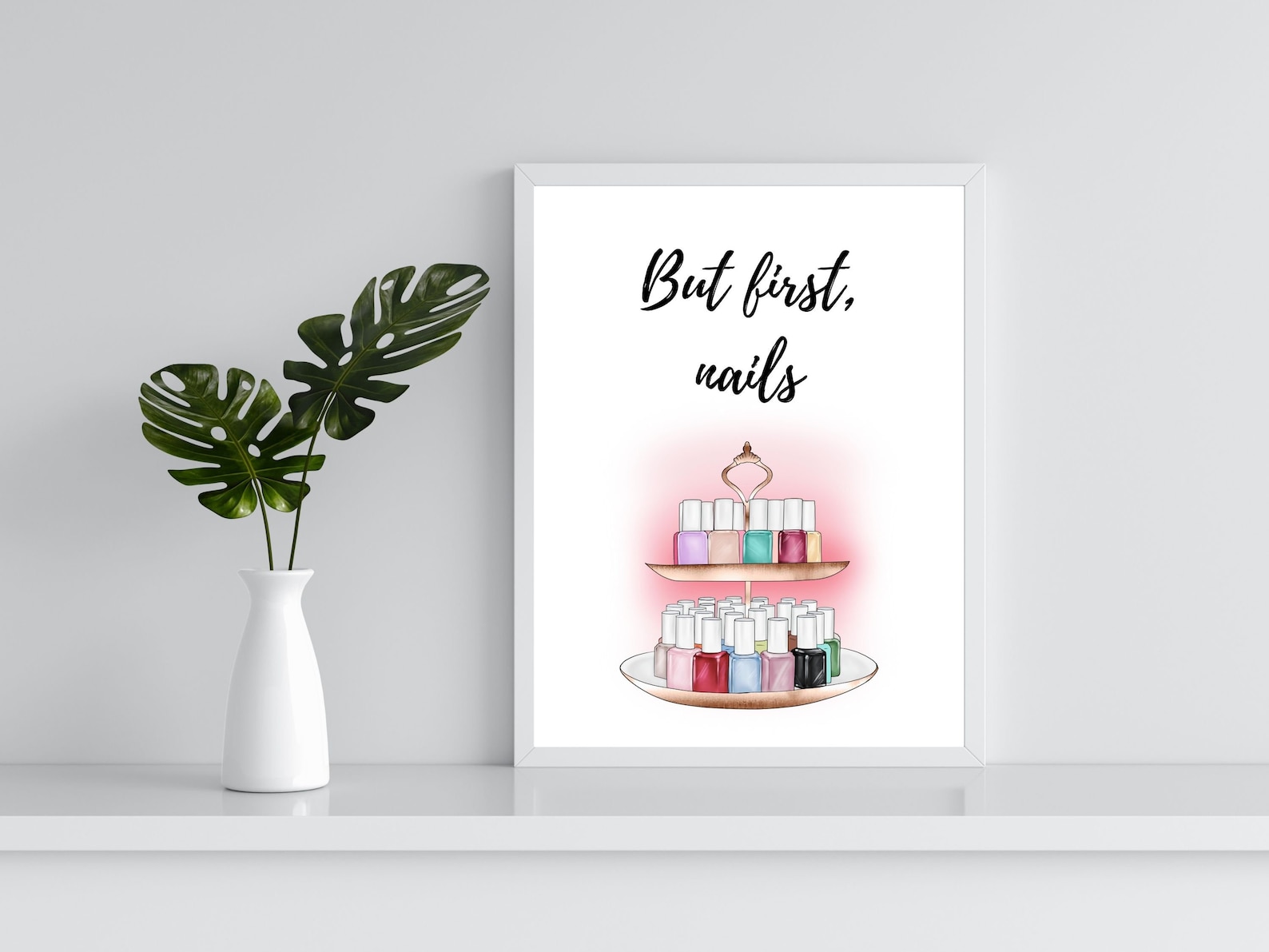 But First, Nails - Nail Salon Wall Art. Printable Wall Art Set of 3 ...