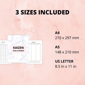Kaizen Printable Goal-setting Planner - Japanese Planner for ...