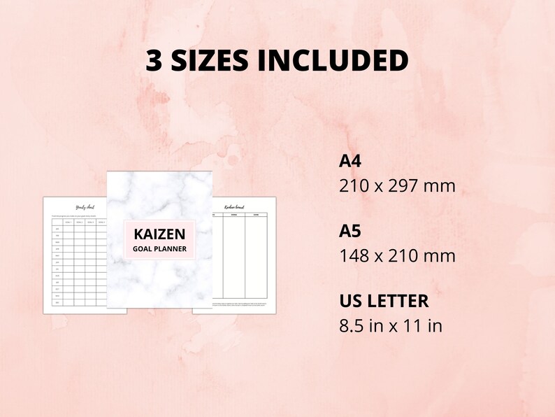 Kaizen Printable Goal-setting Planner - Japanese Planner for ...