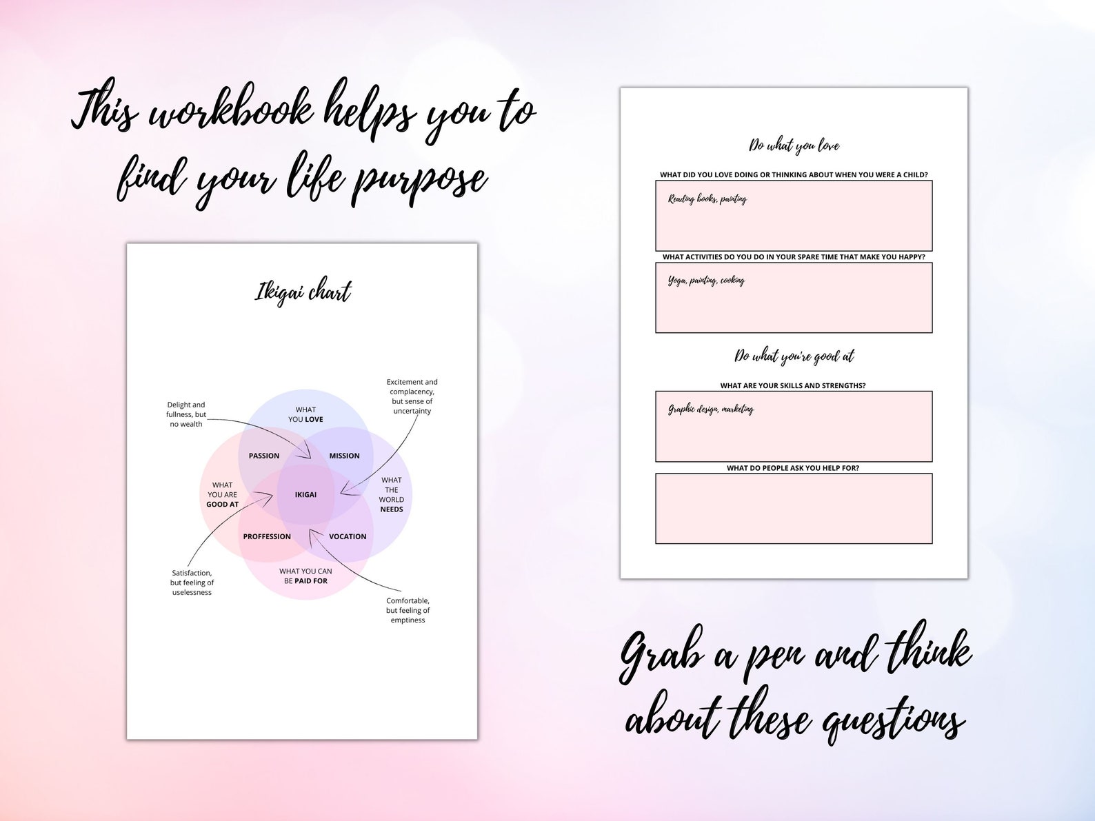 Printable Japanese Planner Bundle Find Your Ikigai Planner - Etsy