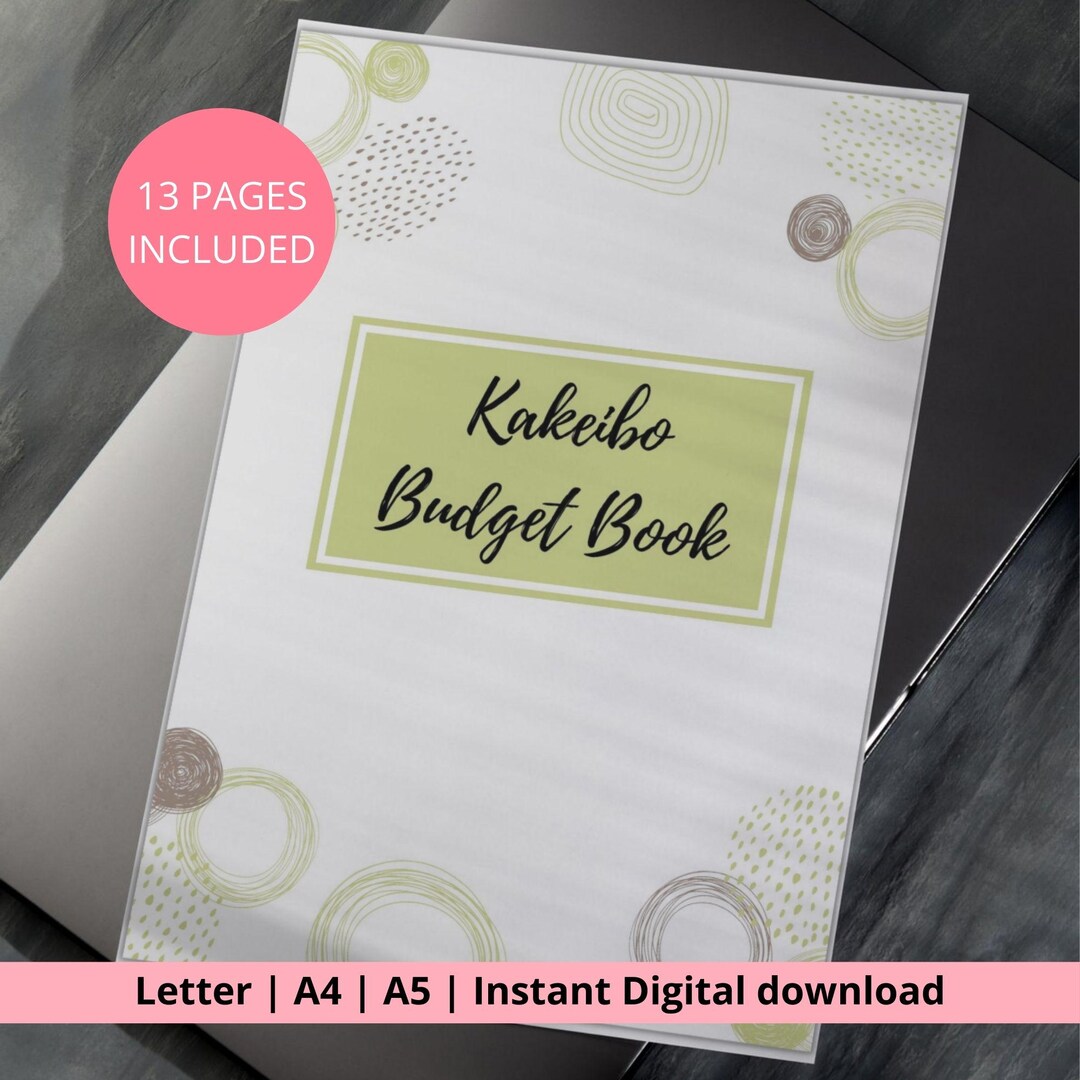 Method Kakeibo Budget Planner. Minimalist Simple Undated Template ...