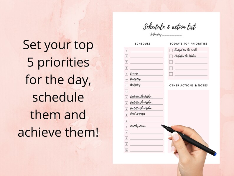 Wheel of Life Self Care Worksheet Productivity Booster for | Etsy