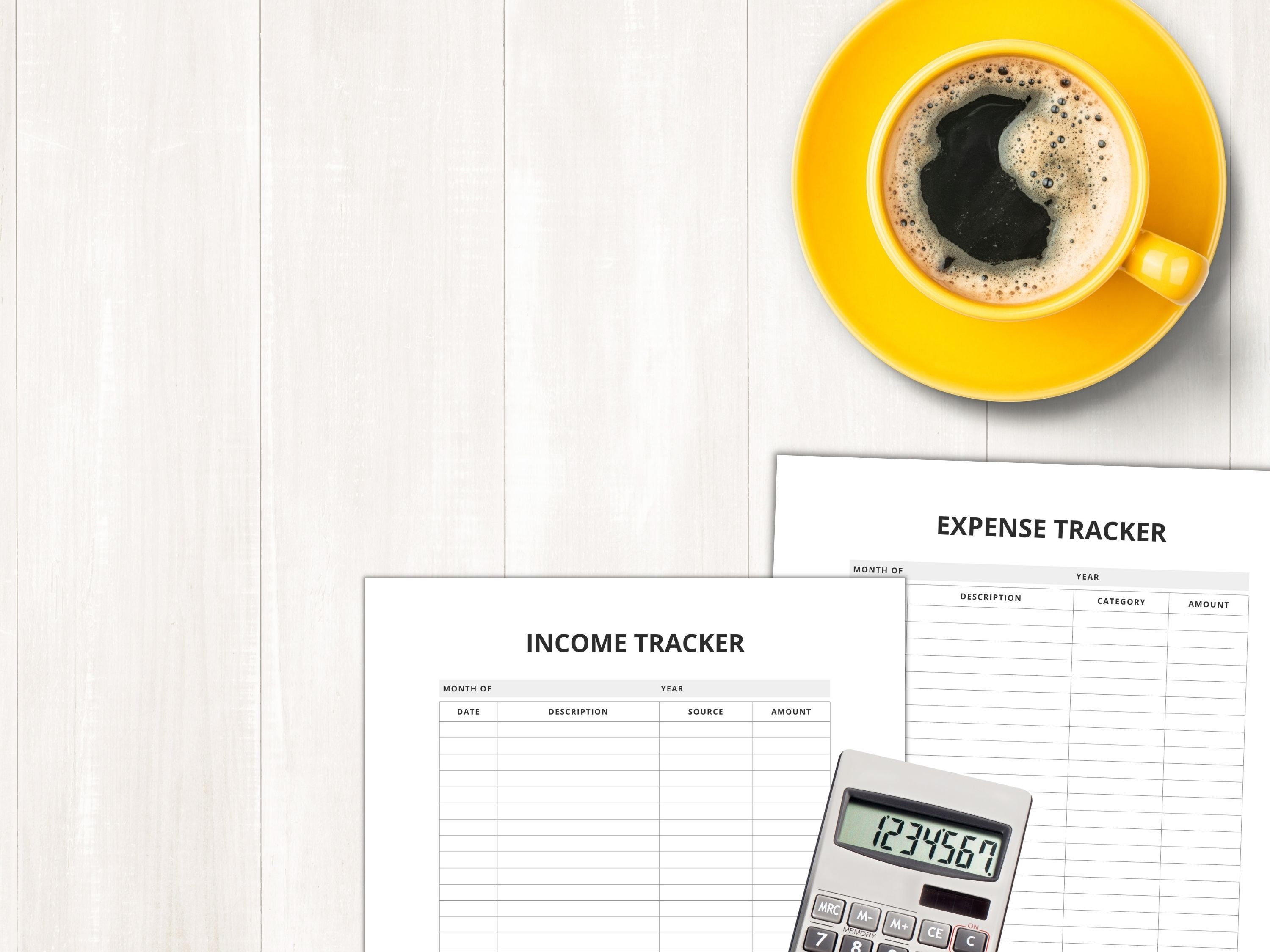 Income Tracker, Expense Tracker, Finance Tracker Set, Income Printable ...