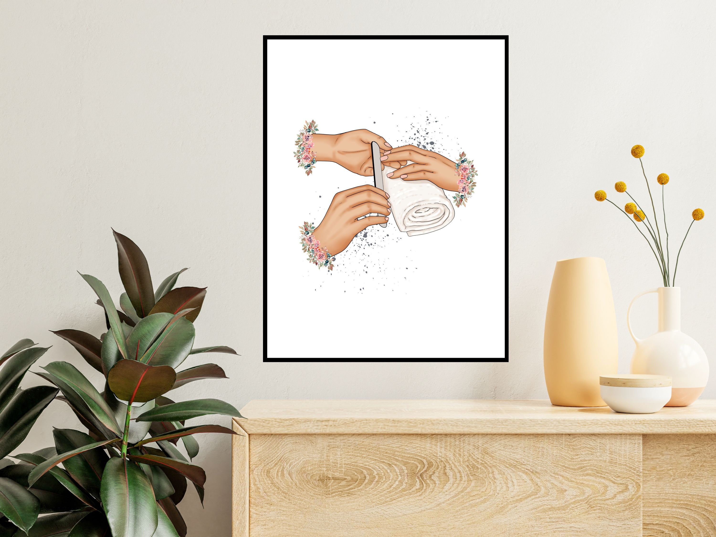 Nail Salon Wall Art. Printable Wall Art Set of 3. Nail Tech Gift ...