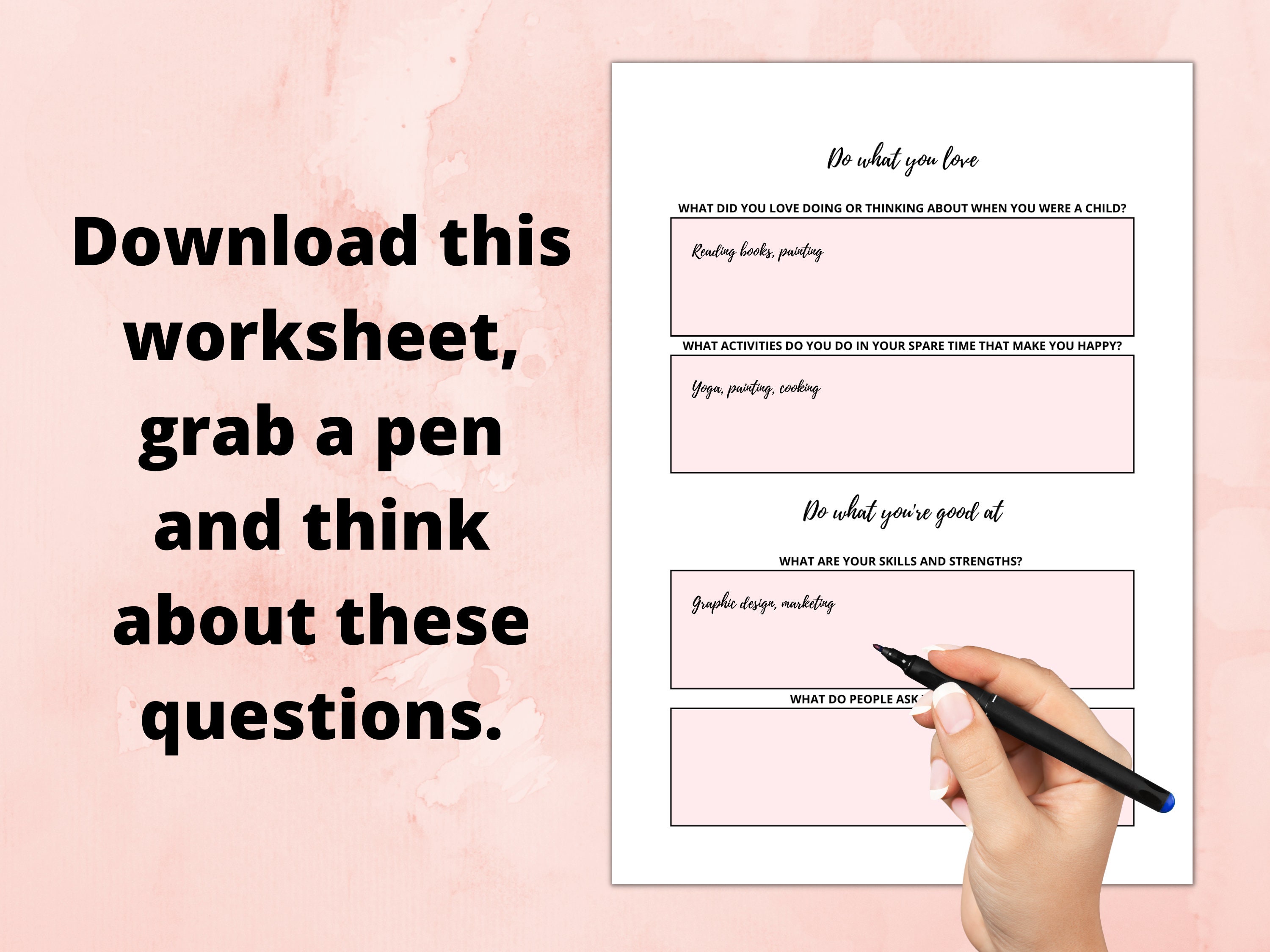 Ikigai Chart & Worksheet Printable - Find Your Purpose in Life ...