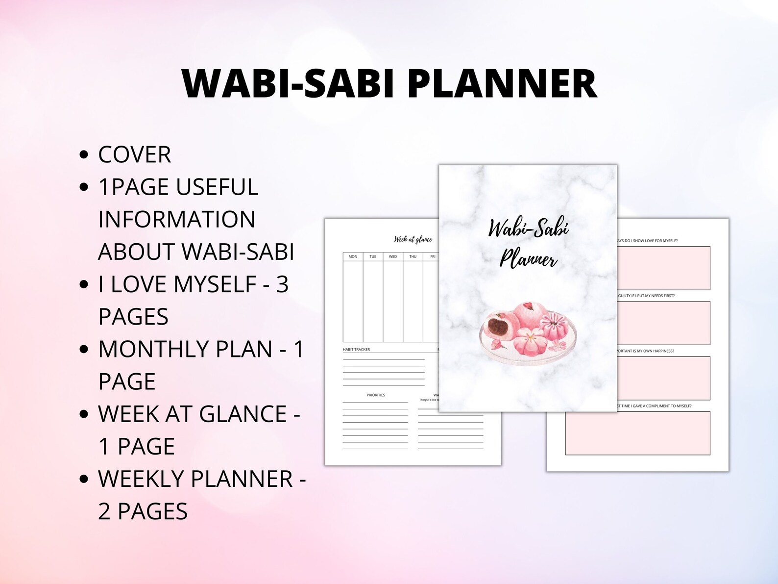 Printable Japanese Planner Bundle Find Your Ikigai Planner, Kaizen Goal ...