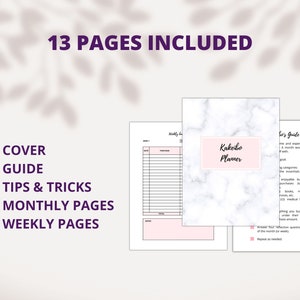 Kakeibo Journal, Budget Journal, Classic Happy Planner Inserts, Classic ...