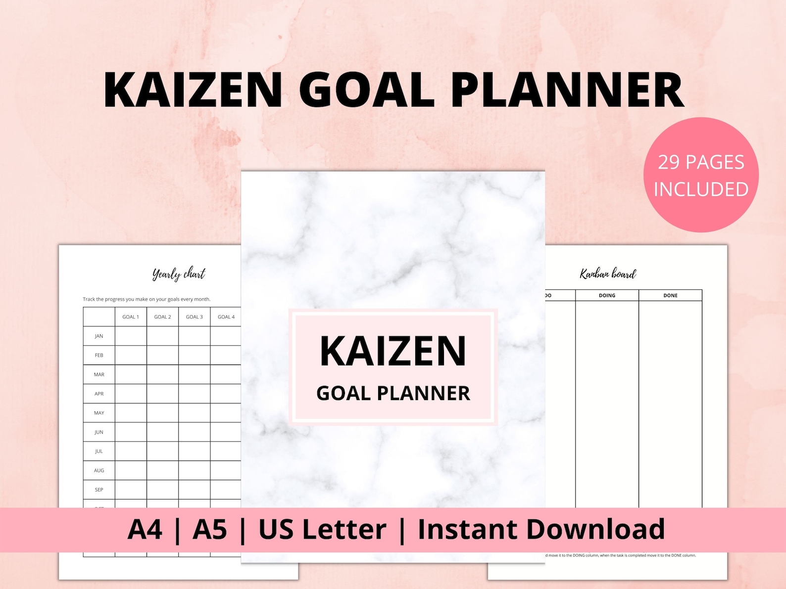 Kaizen Printable Goal-setting Planner - Japanese Planner for ...