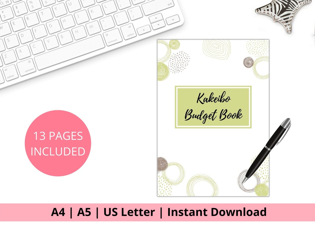 Method Kakeibo Budget Planner. Minimalist Simple Undated Template ...