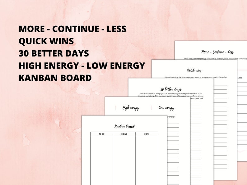 Kaizen Printable Goal-setting Planner - Japanese Planner for ...