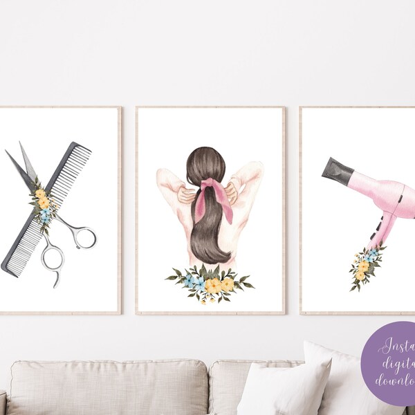 Hair Salon Wall Art - Etsy