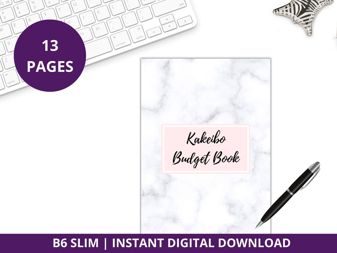 B6 Slim Kakeibo Budget Planner, Japanese Budget Planner, Expense ...