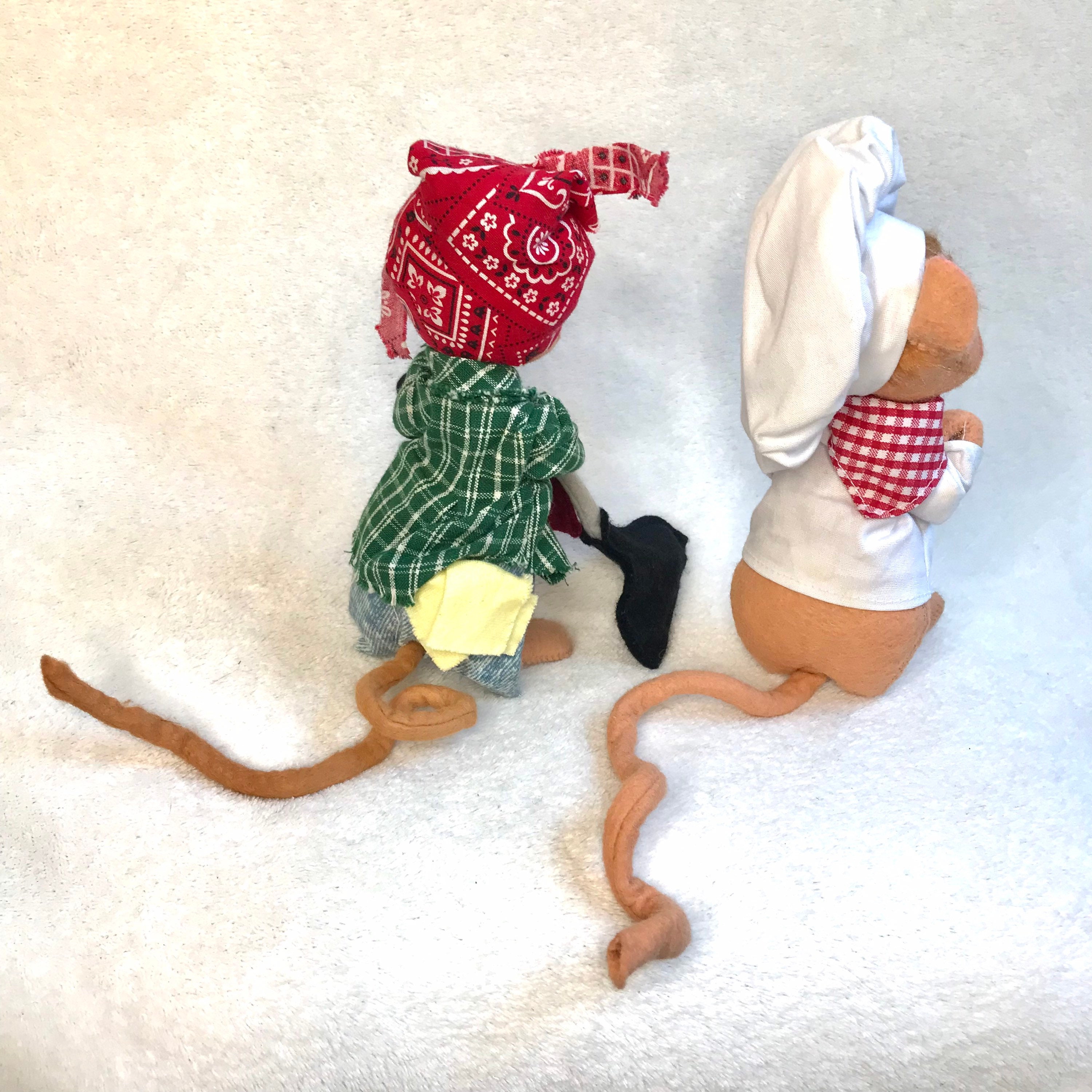 Vintage Annalee Thorndike House Mice Cleaner and Chef Cloth - Etsy