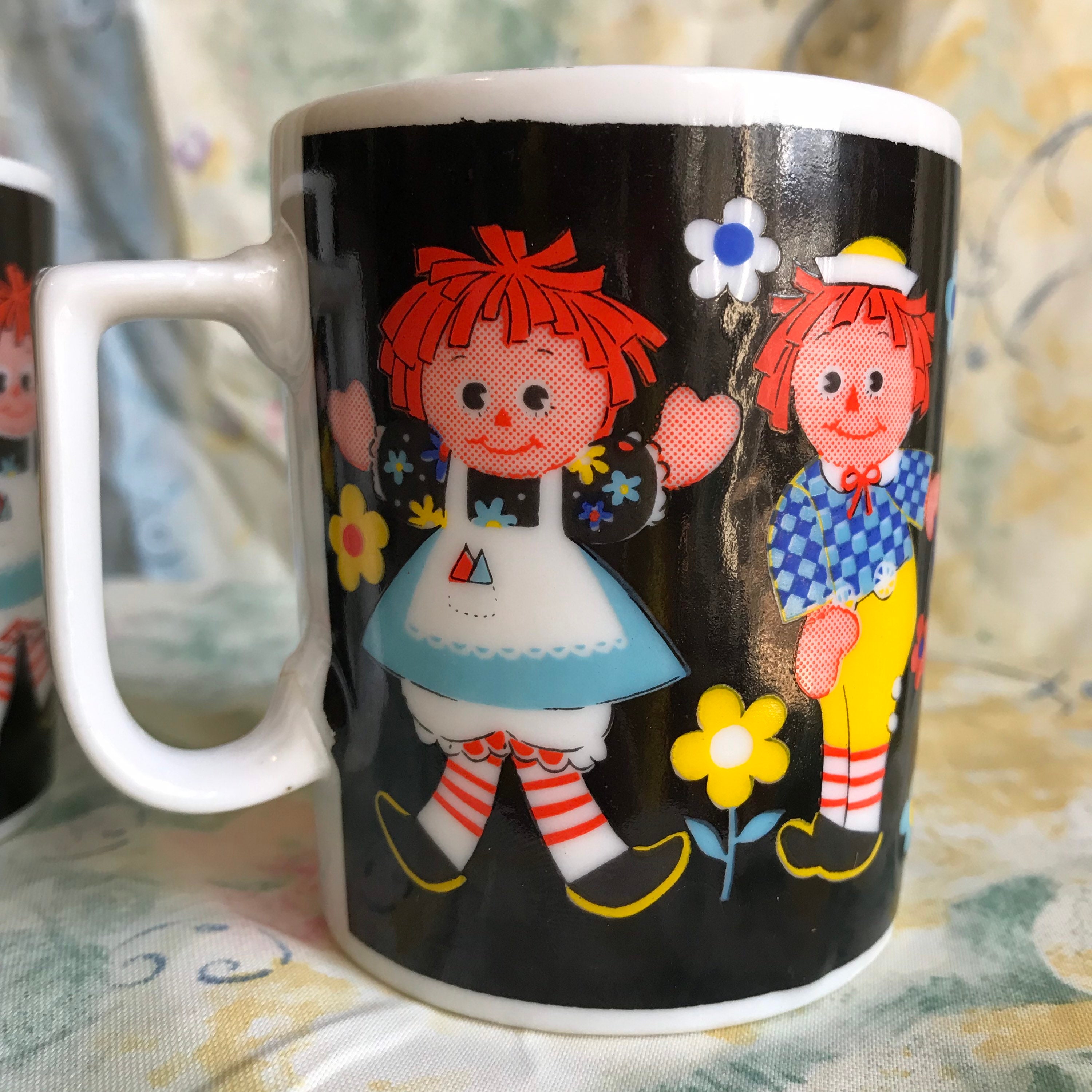 Raggedy Ann and Andy Play Time R6941 Cup Mug Set of 3 3.5 PLUS FREE ...