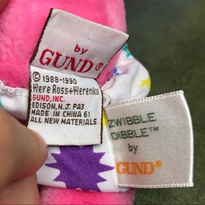 Rare ZWIBBLE DIBBLE GUND Dinosaur Star Baby Plush Toy With Diaper 12 ...