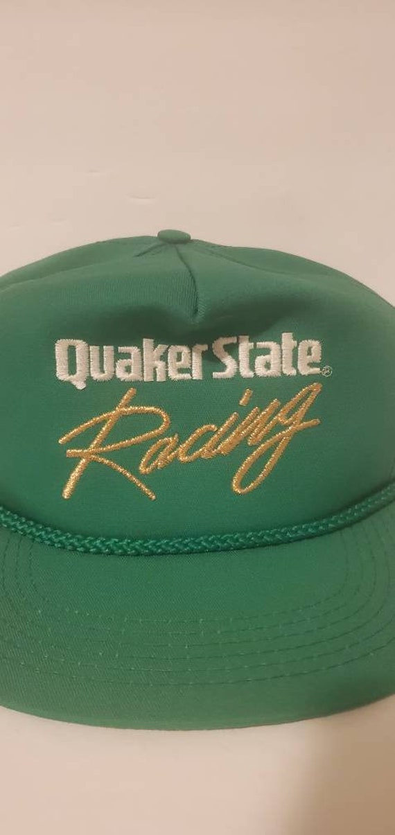 Rare 80's vintage rope style Quaker state Racing hat.… - Gem