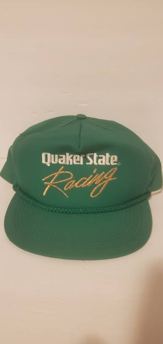 Rare 80's vintage rope style Quaker state Racing hat.… - Gem