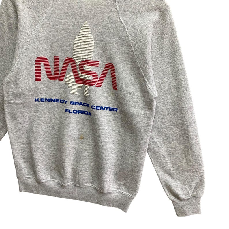 Vintage 90's Nasa Kennedy Space Center Florida Sweatshirt Nasa Crewneck ...