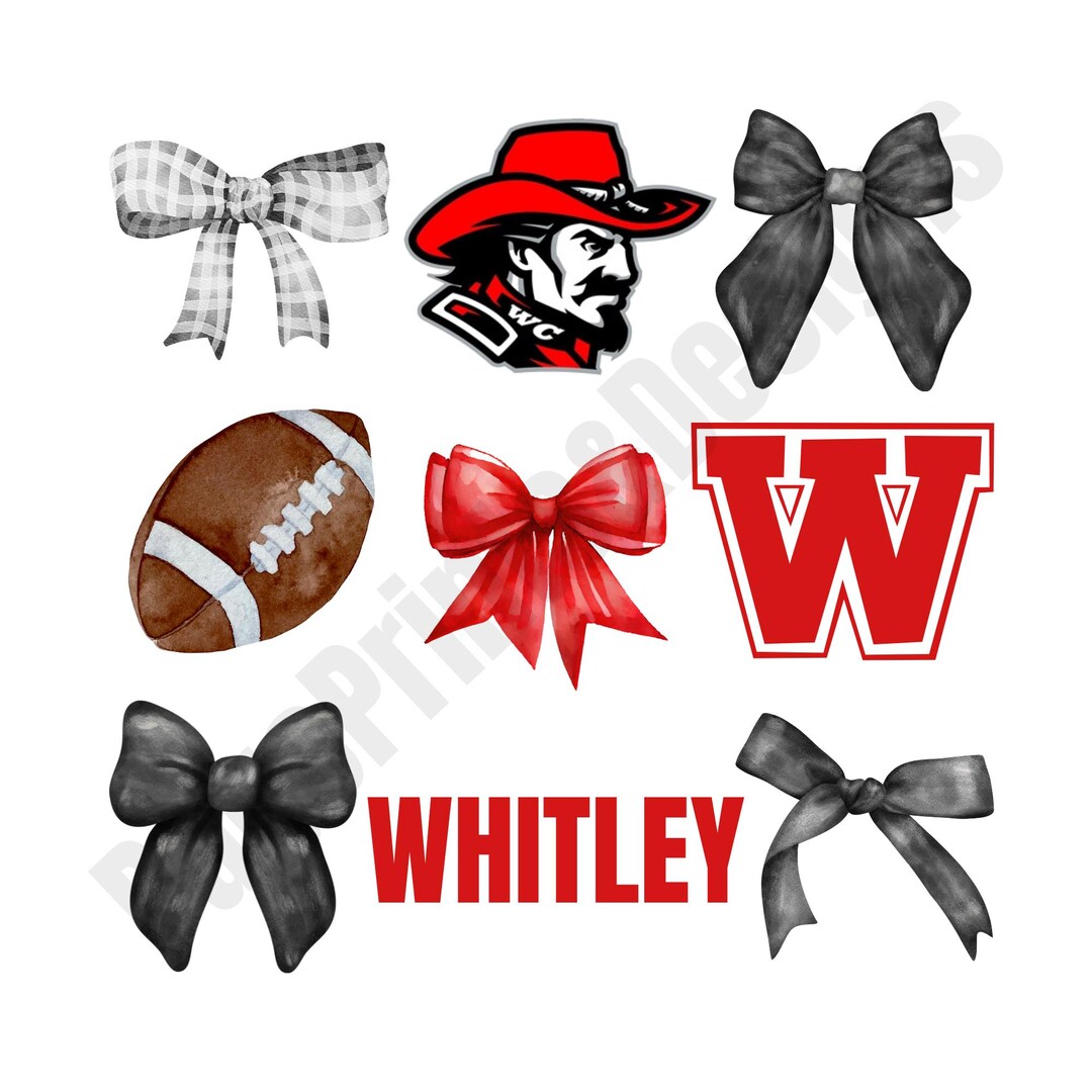 Black and Red Football Digital Png, Custom Colonel Football Png for ...