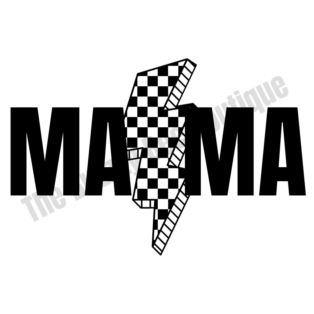 Mama Checkered Bolt Digital Download Png Sublimation Iron on Htv - Etsy