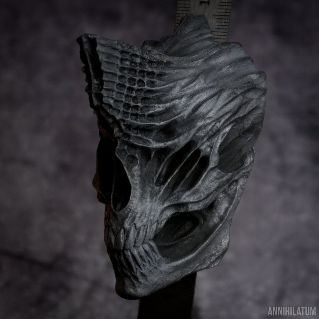 Demon Skull Iron Variant Bust Sculpture Hand Sculpted Magnet Attached ...