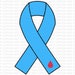 Blue Ribbon SVG PNG Type 1 Diabetes Awareness Instant Digital Download ...