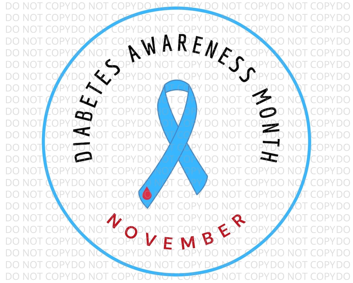 Diabetes Awareness Blue Ribbon SVG PNG Clipart (digital File) - Etsy