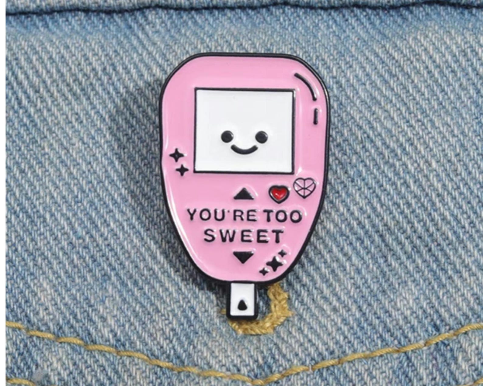 Diabetes Glucometer Enamel Pin - T1D Diabetes Gift - Cute Awareness ...