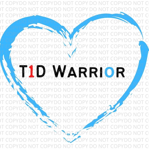 Type 1 Diabetes Awareness SVG T1D Warrior JPG PNG Digital - Etsy