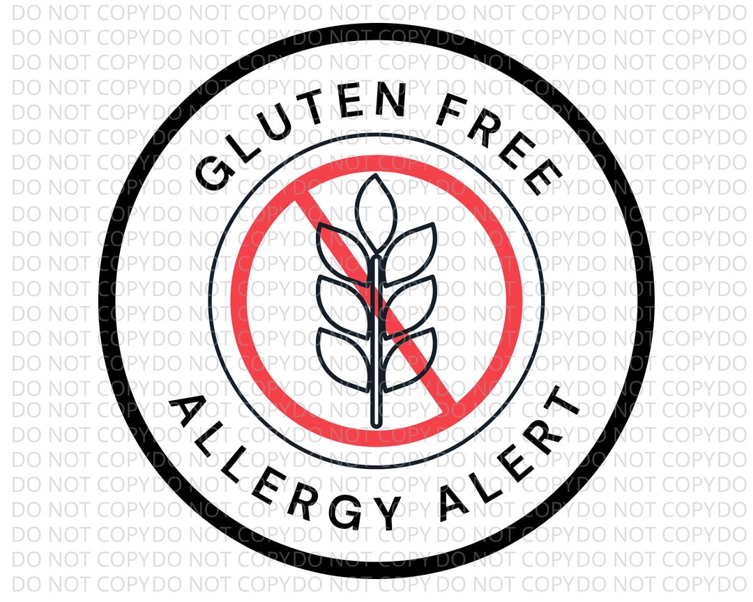 Gluten Free Allergy Alert Clipart (digital File) - Etsy