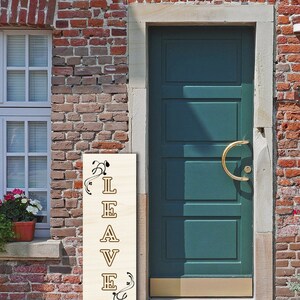 Leave Front Porch Welcome/unwelcome Wood Sign - Etsy