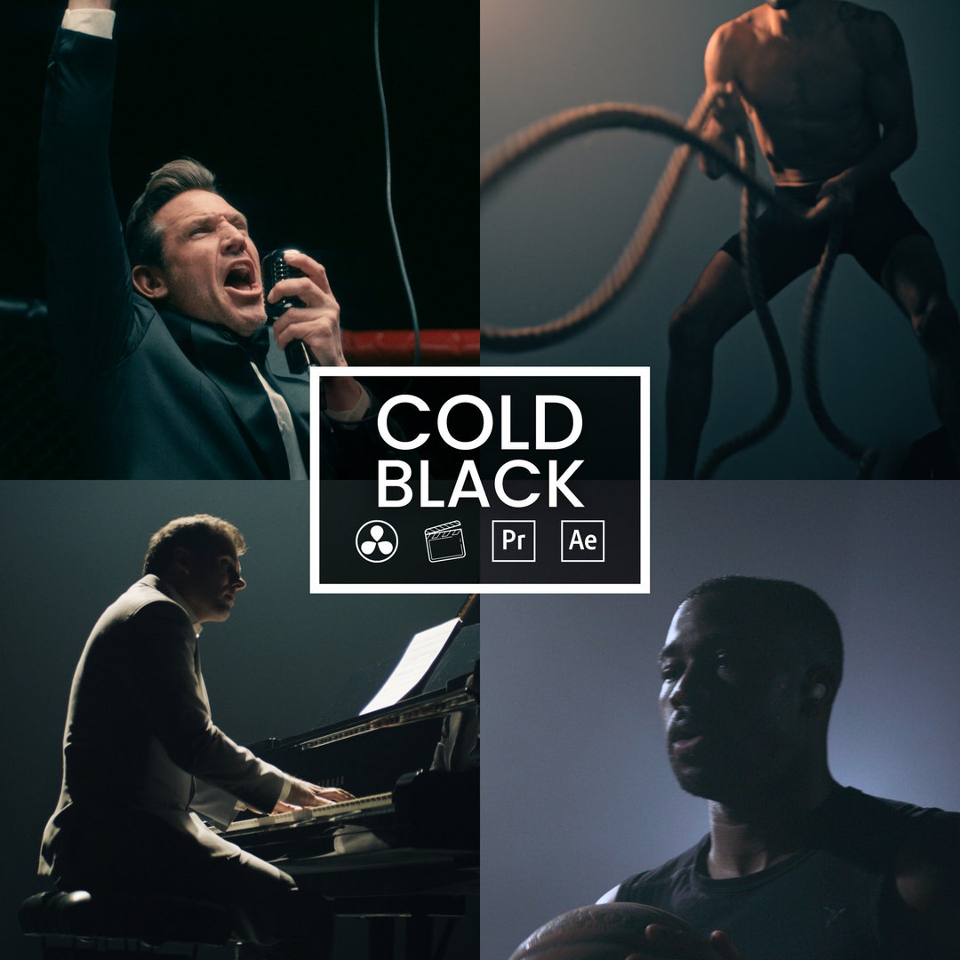 12 Cold Black Luts | Color Grading | Video and Photo | Mobile Desktop ...