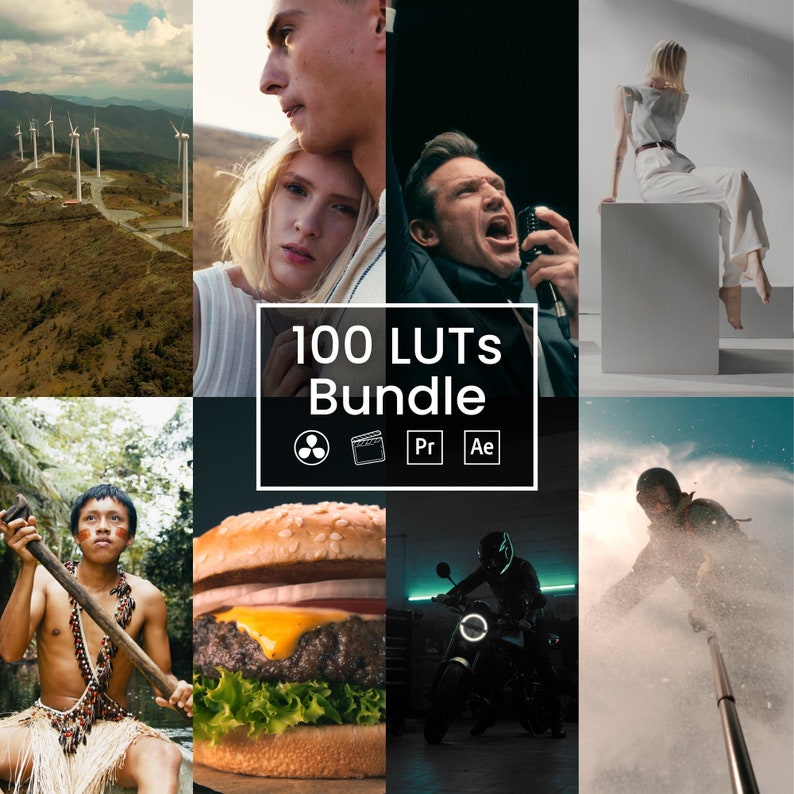 100 Luts Mega Bundle | Color Grading | Video and Photo | Mobile Desktop | Adobe After Effects ...