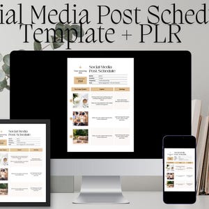 Editable Social Media Post Schedule Template 15 Day Social Media Post ...