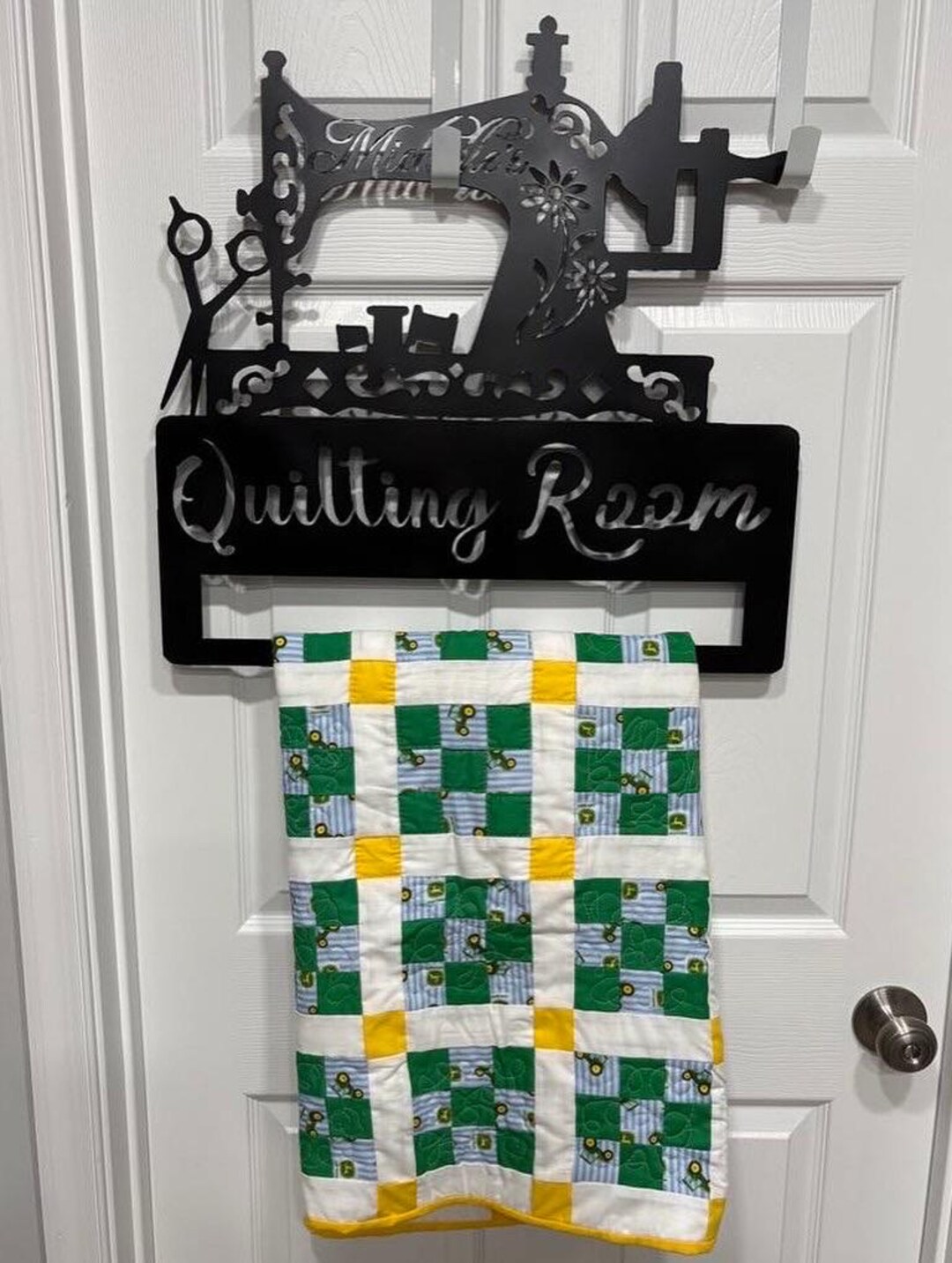 Custom Name Quilting Room Metal Sign - Etsy