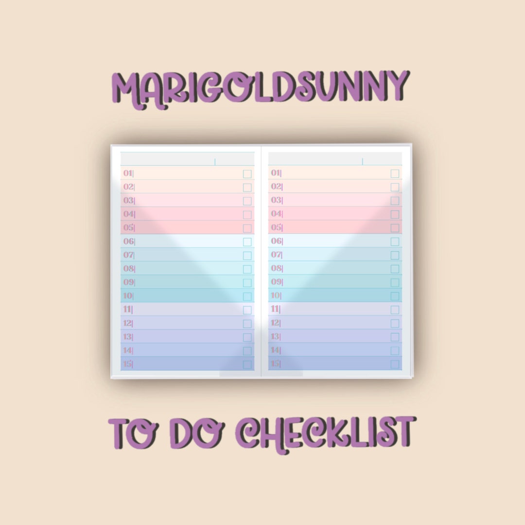 To Do List Half Sheet Printable Daily Routine Checklist Task - Etsy