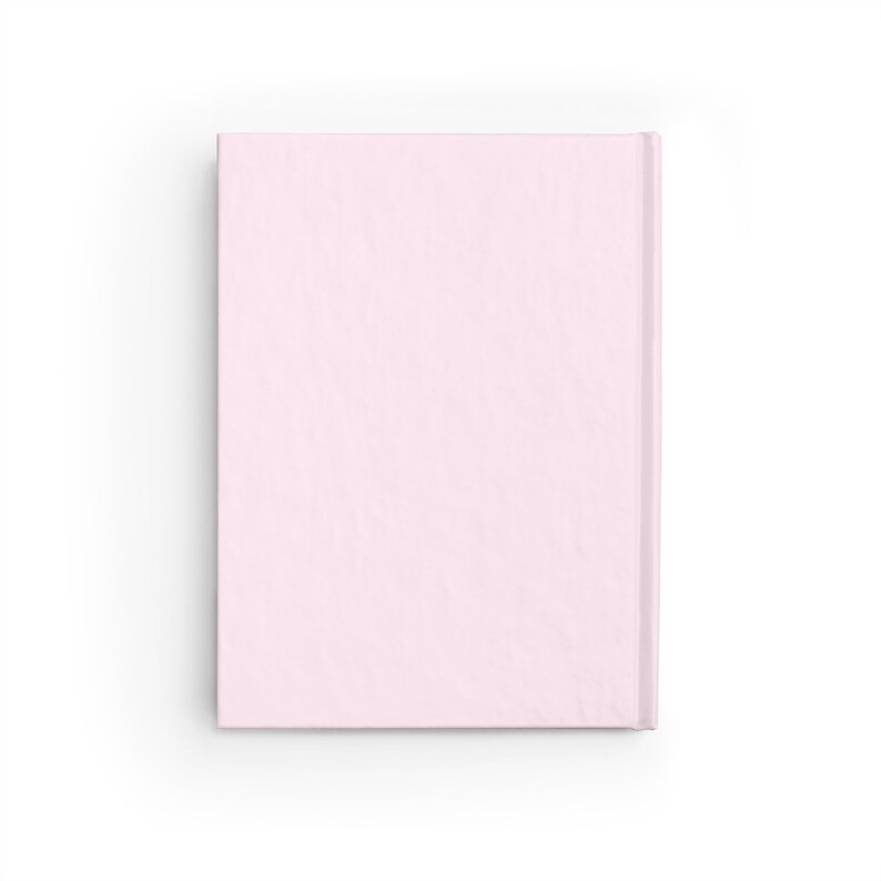 Pretty Pink Bow Journal, Lined or Blank Matte Hardcover Notebook ...