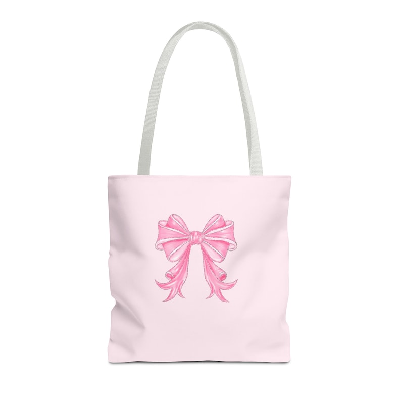 Cute Pink Bow Totebag, Preppy Aesthetic Bag, Girly Coquette Tote ...