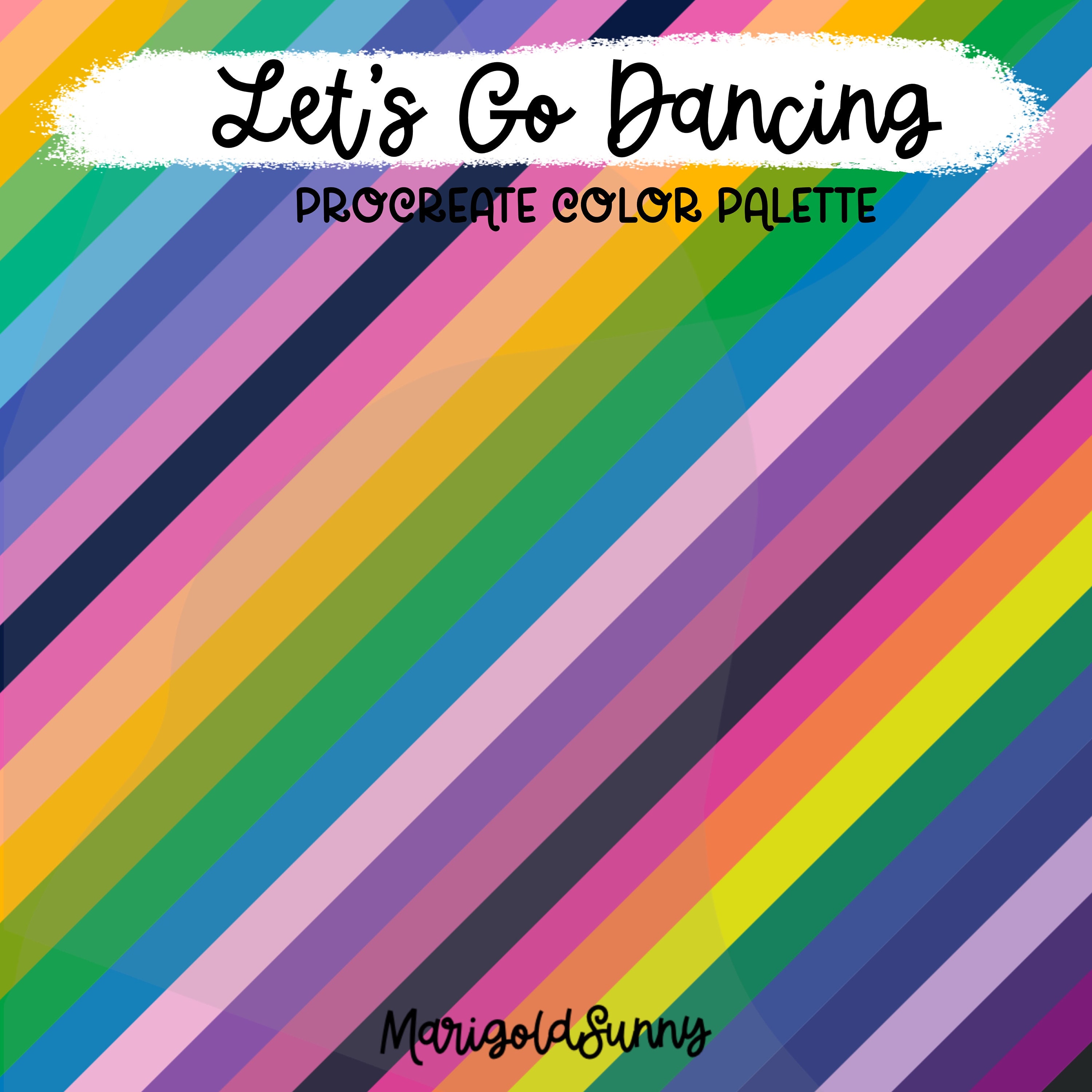 Let’s Go Dancing Procreate Color Palette, Color Swatches, iPad ...