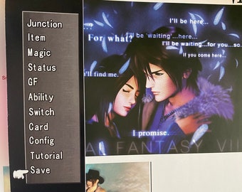 Final Fantasy VII FF7 Save Menu Bookmark Single Sided - Etsy