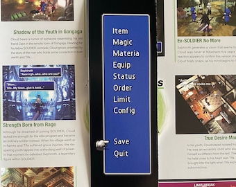 Final Fantasy Menu - Etsy