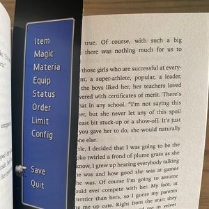 Final Fantasy VII (FF7) Save Menu Bookmark - Single Sided - Etsy