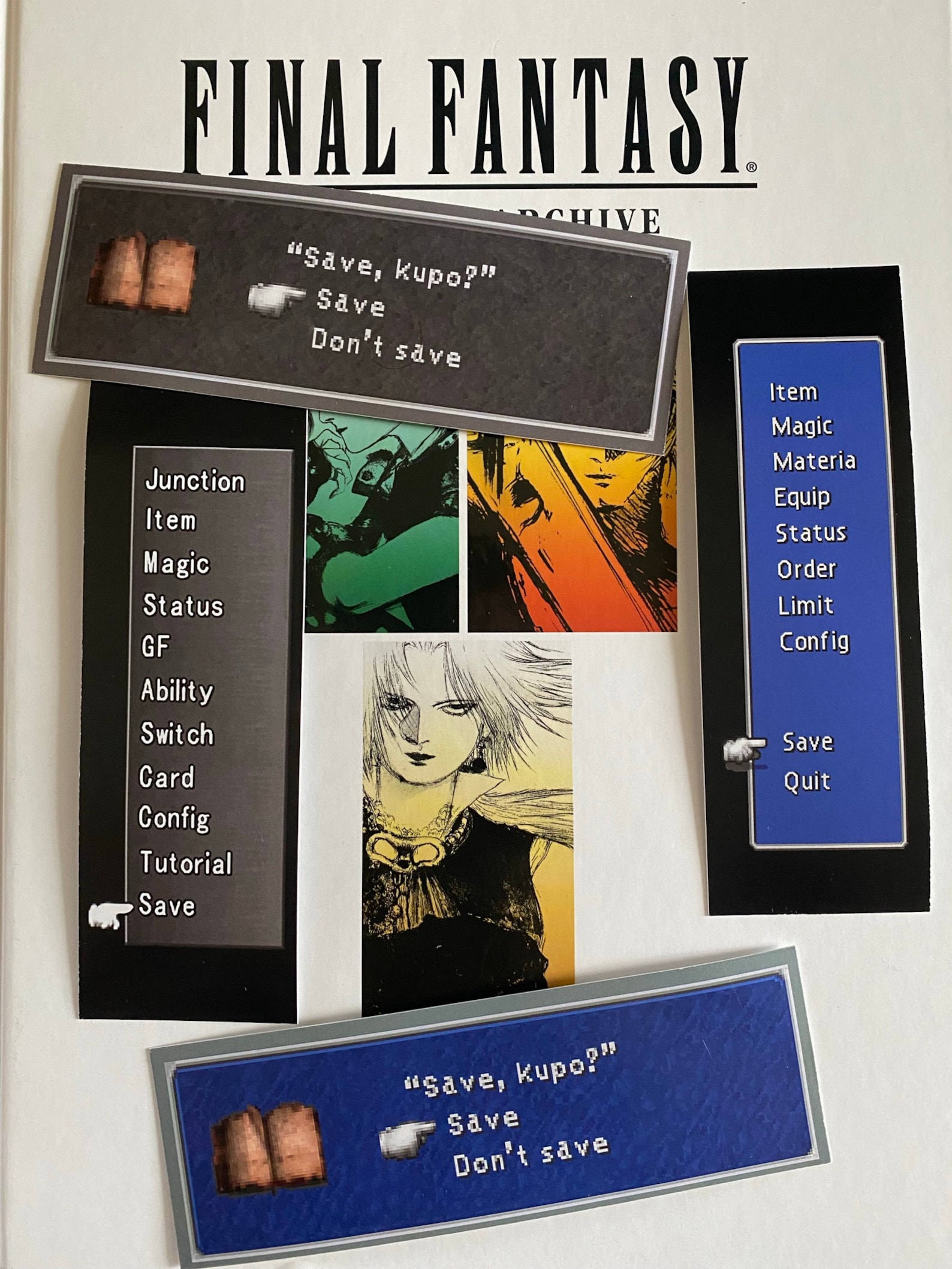 Final Fantasy VII (FF7) Save Menu Bookmark - Single Sided - Etsy