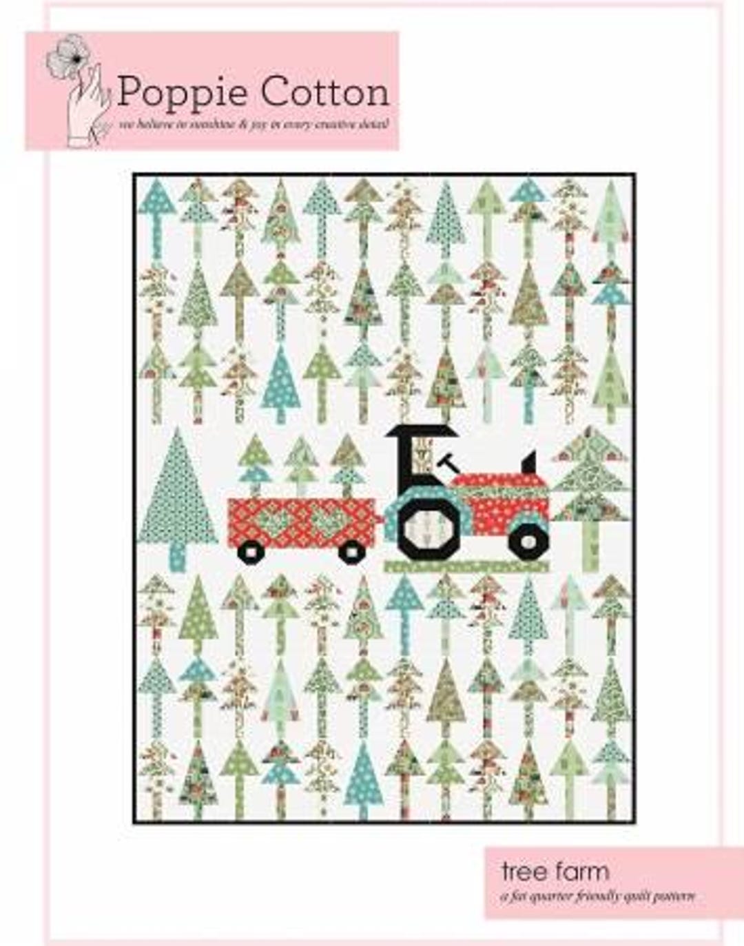 Prairie Christmas Tree Farm Quilt Paper Pattern - Etsy