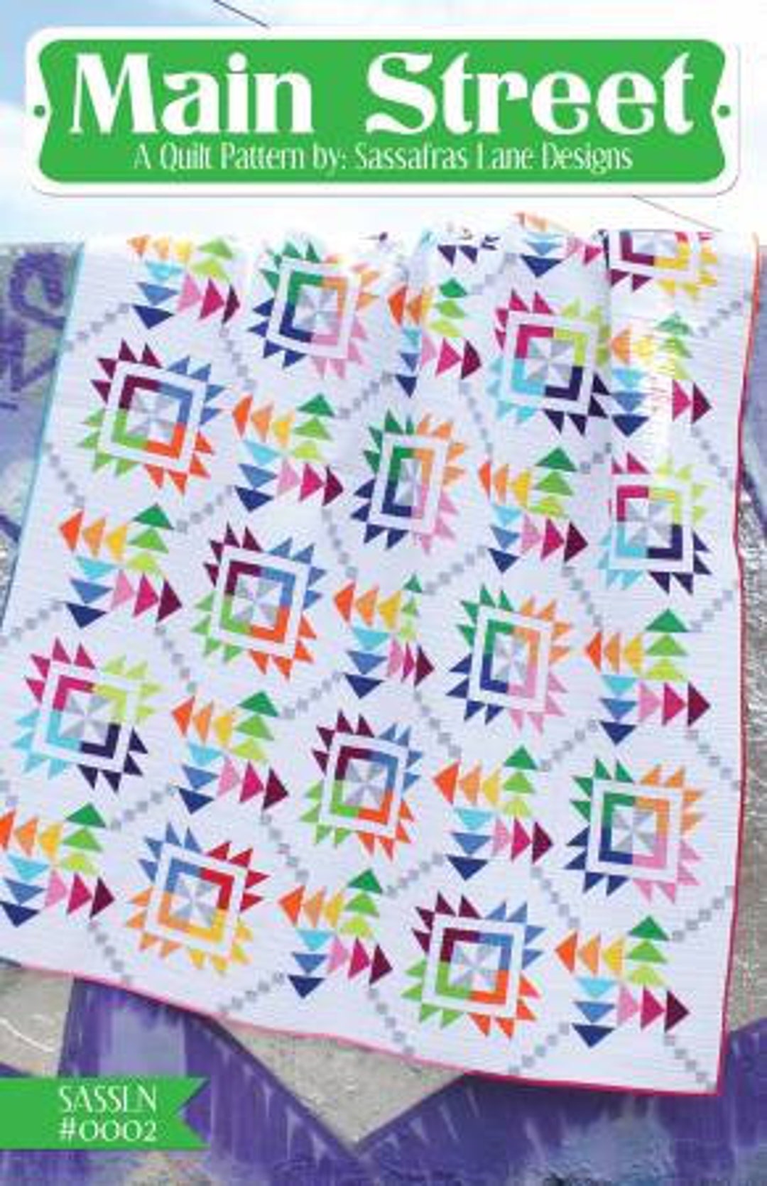 Main Street Quilt Pattern Paper - by Sassafras Lane Designs - Etsy