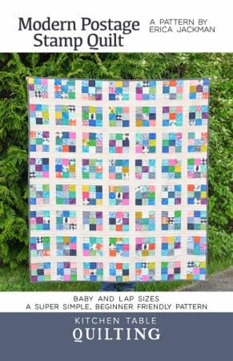Modern Postage Stamp Quilt Paper Pattern - Etsy